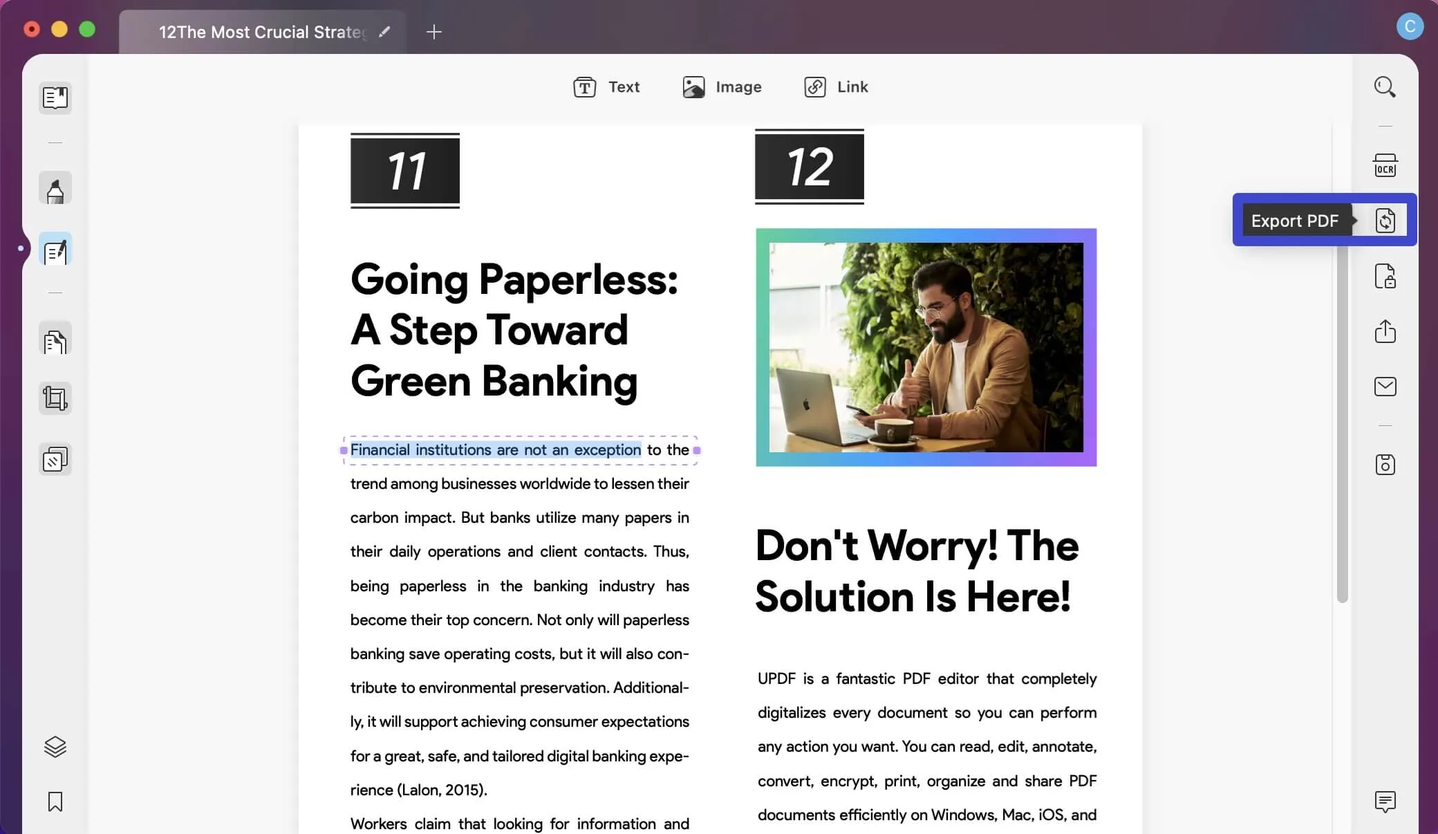 La mejor forma gratuita de convertir PDF a imagen | [Official] UPDF