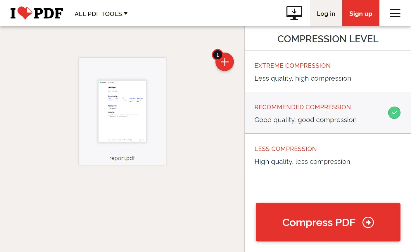 iLovePDF Compress: Shrink PDFs Effortlessly | UPDF