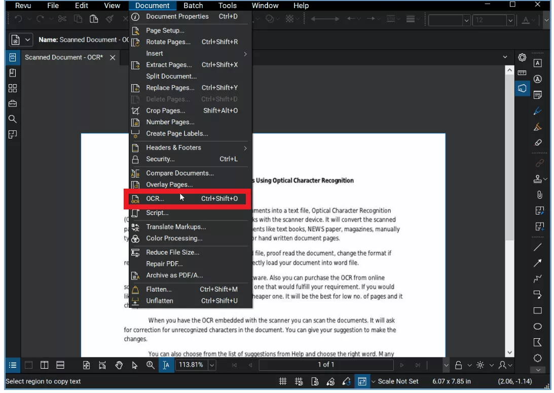 Bluebeam OCR: Basics, How-To Steps, and Limitations - UPDF