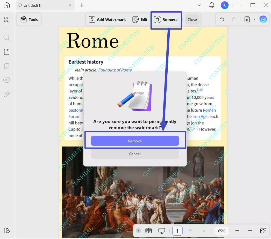 The Best Way to Remove Background from PDF - UPDF