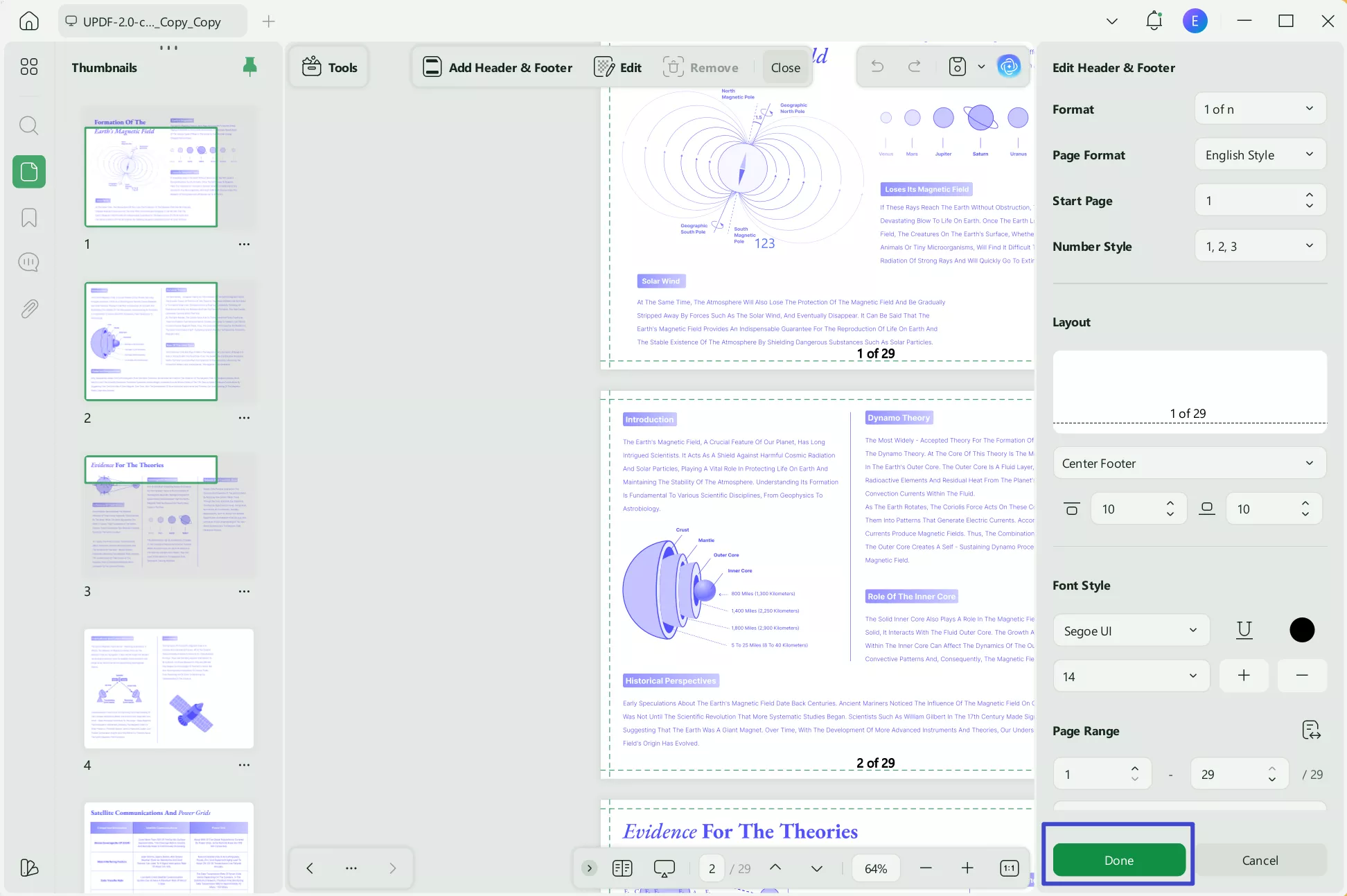 A Guide to Effortlessly Add Header and Footer in MS Word | UPDF