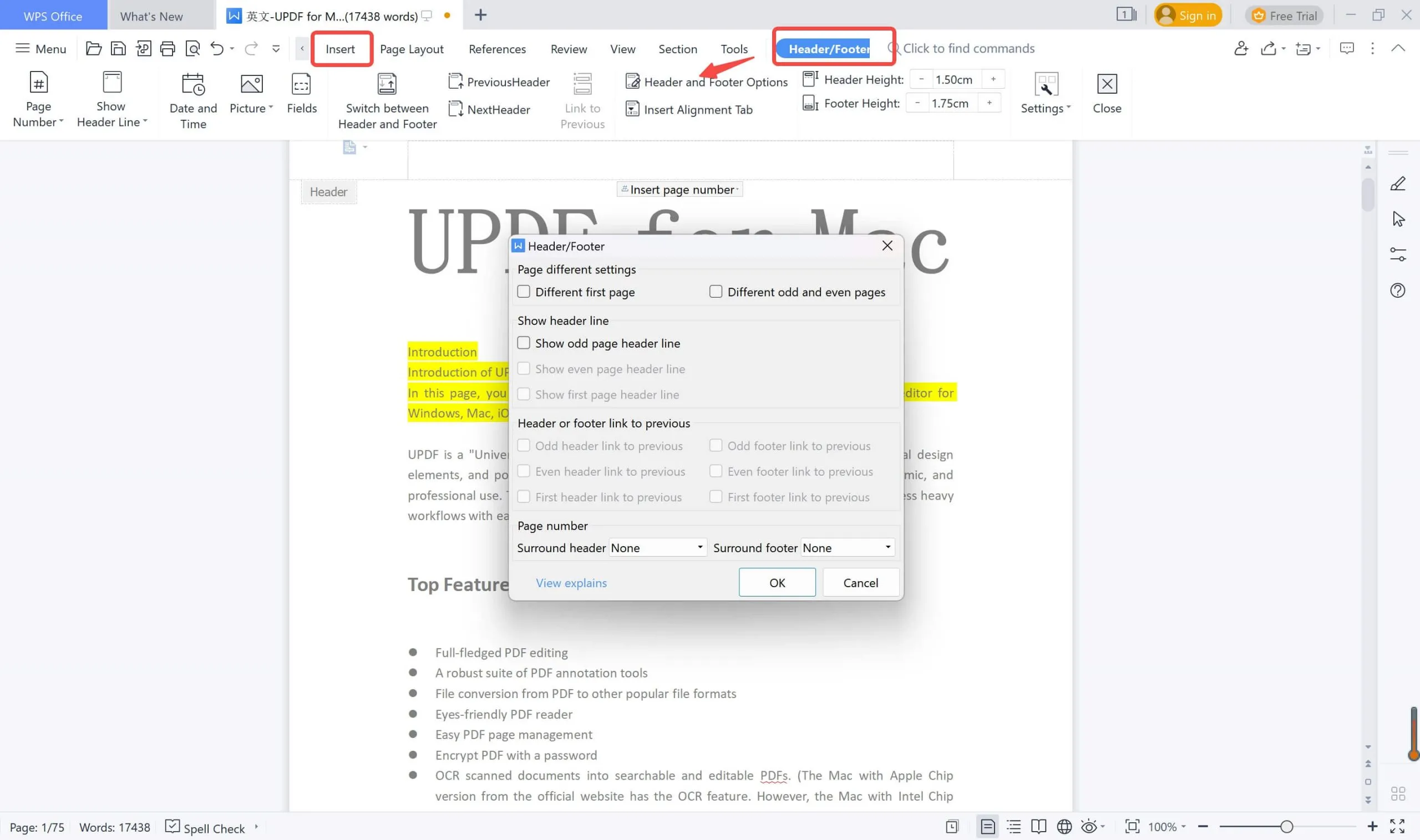 Guide: How to Remove Page Numbers in Word (MS & WPS)|UPDF