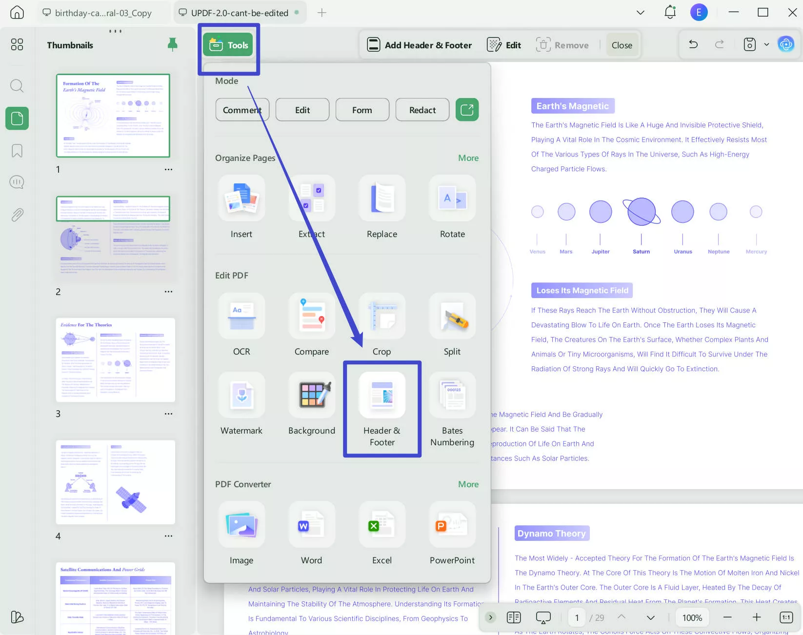 [Learn] 3 Methods to Remove Header and Footer in Word | UPDF