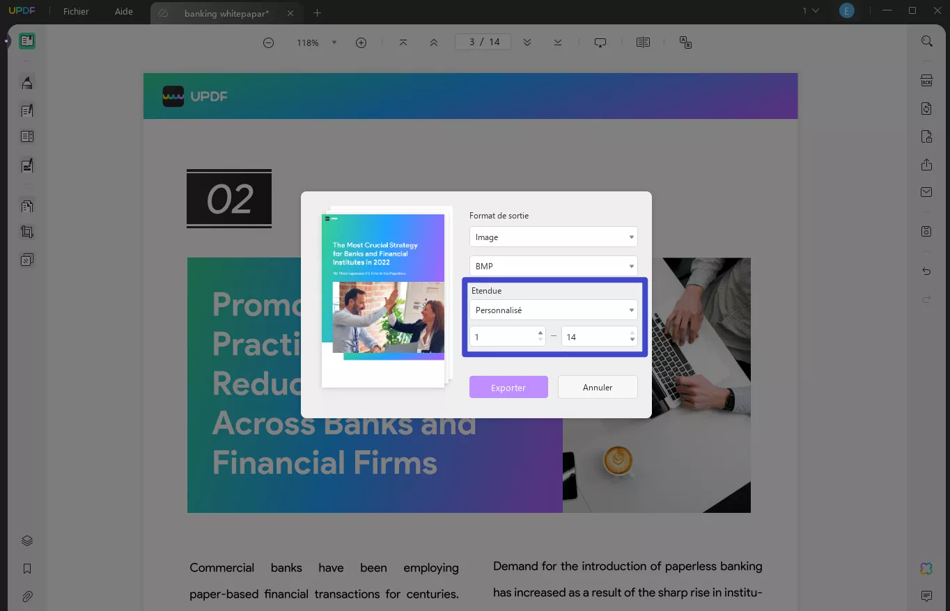 2 méthodes gratuites pour convertir des PDF en BMP | UPDF