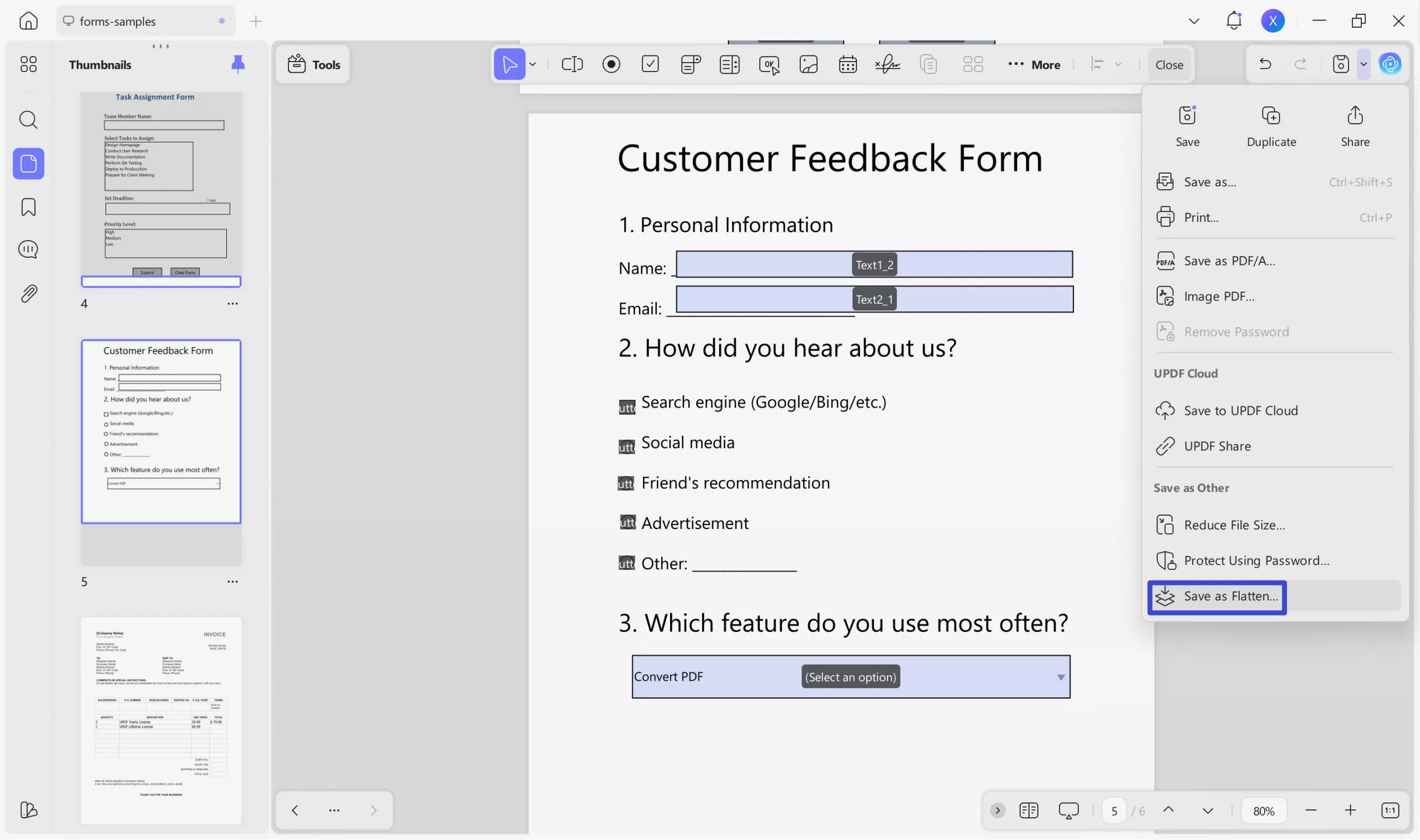 How to Remove Fillable Fields in PDF: 5 Easy Methods | UPDF