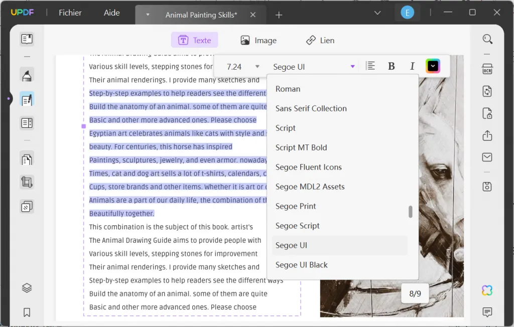 Comment changer la police de caractères dans un PDF | UPDF