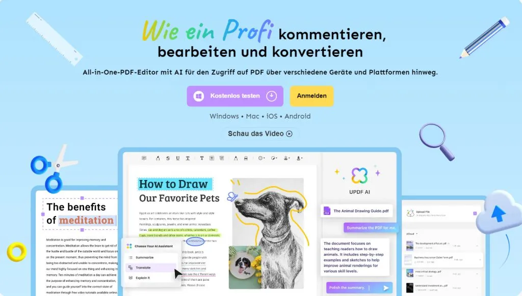 PDF mit Adobe PDF komprimieren: 4 schnelle Schritte | [Official] UPDF