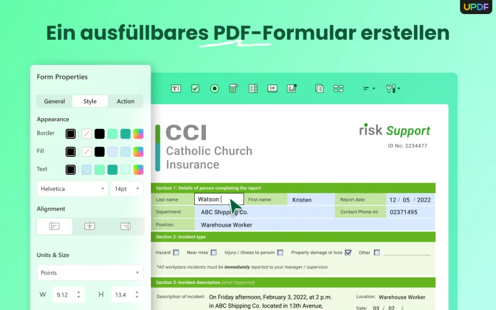 Wie Sie ein ausfüllbares Formular in Word erstellen? | UPDF