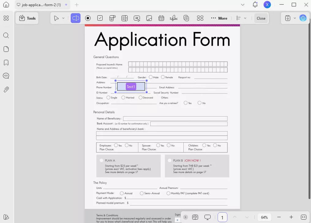 Free Employment Job Application Forms For 2025 | UPDF