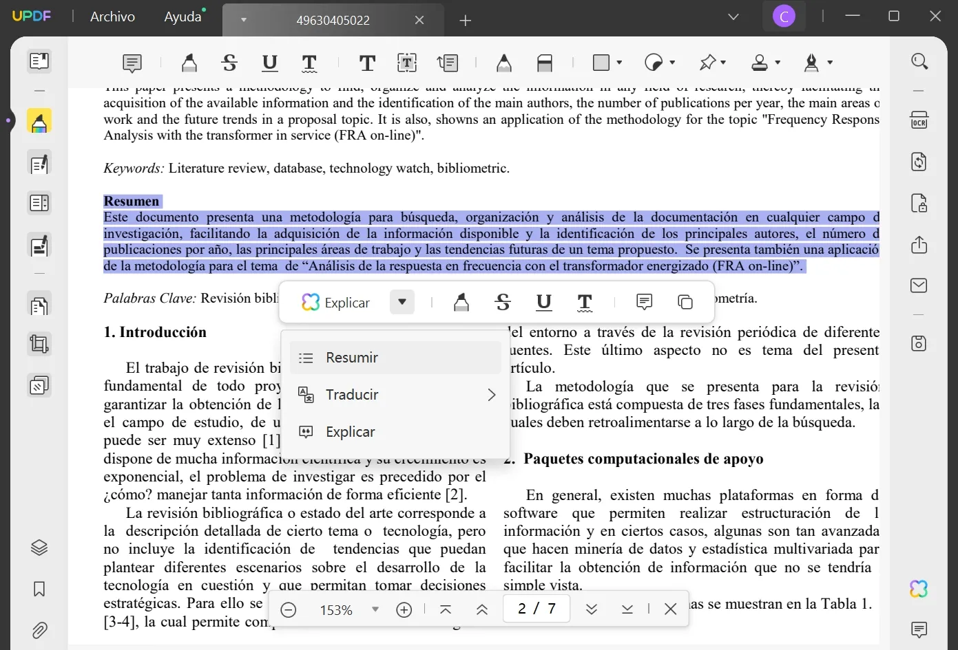 Foxit AI vs. UPDF AI: ¿Cuál es el mejor asistente de PDF con chat? | UPDF