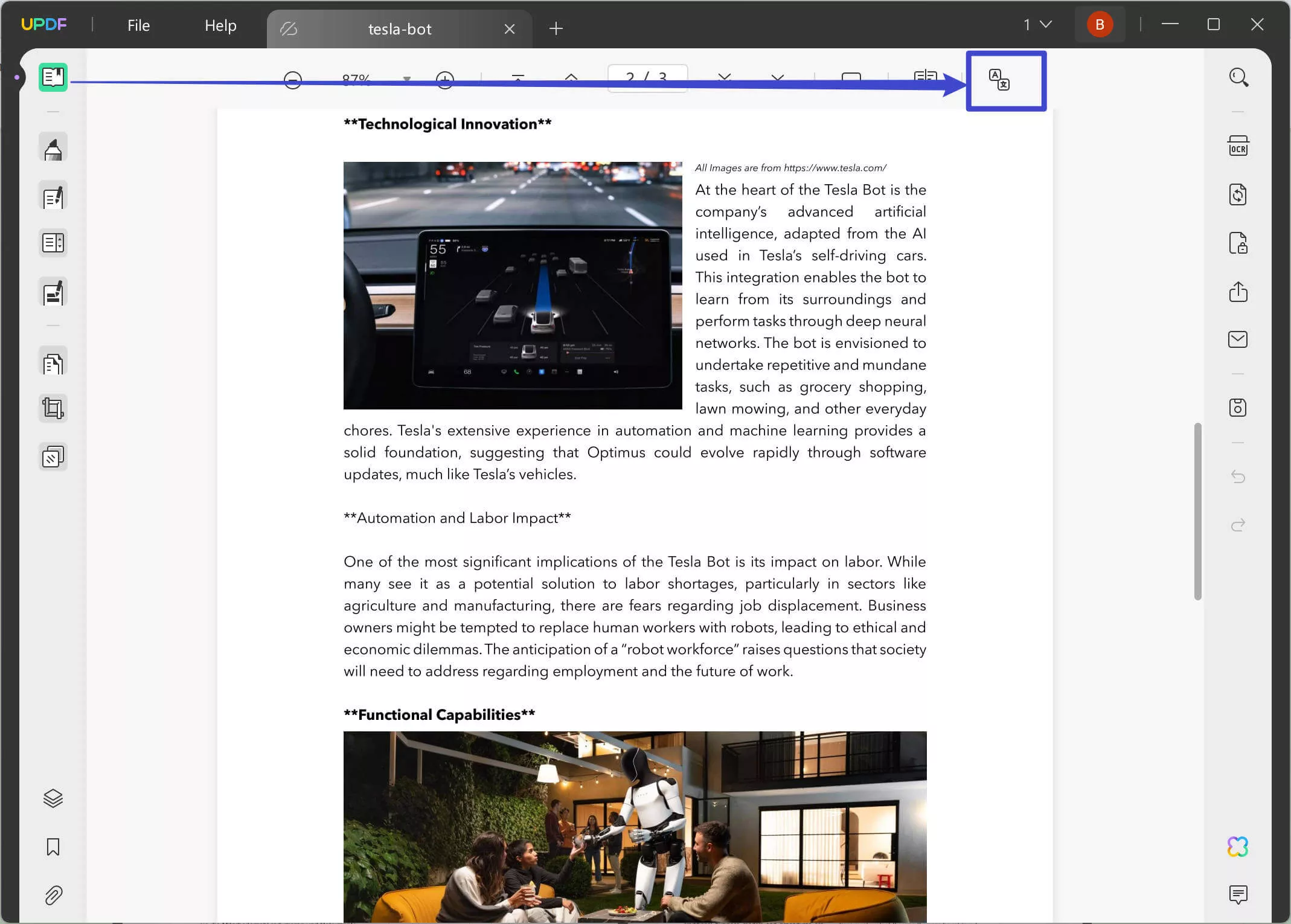 Dapatkan Terjemahan PDF Lengkap dengan Tata Letak/Format Asli - UPDF