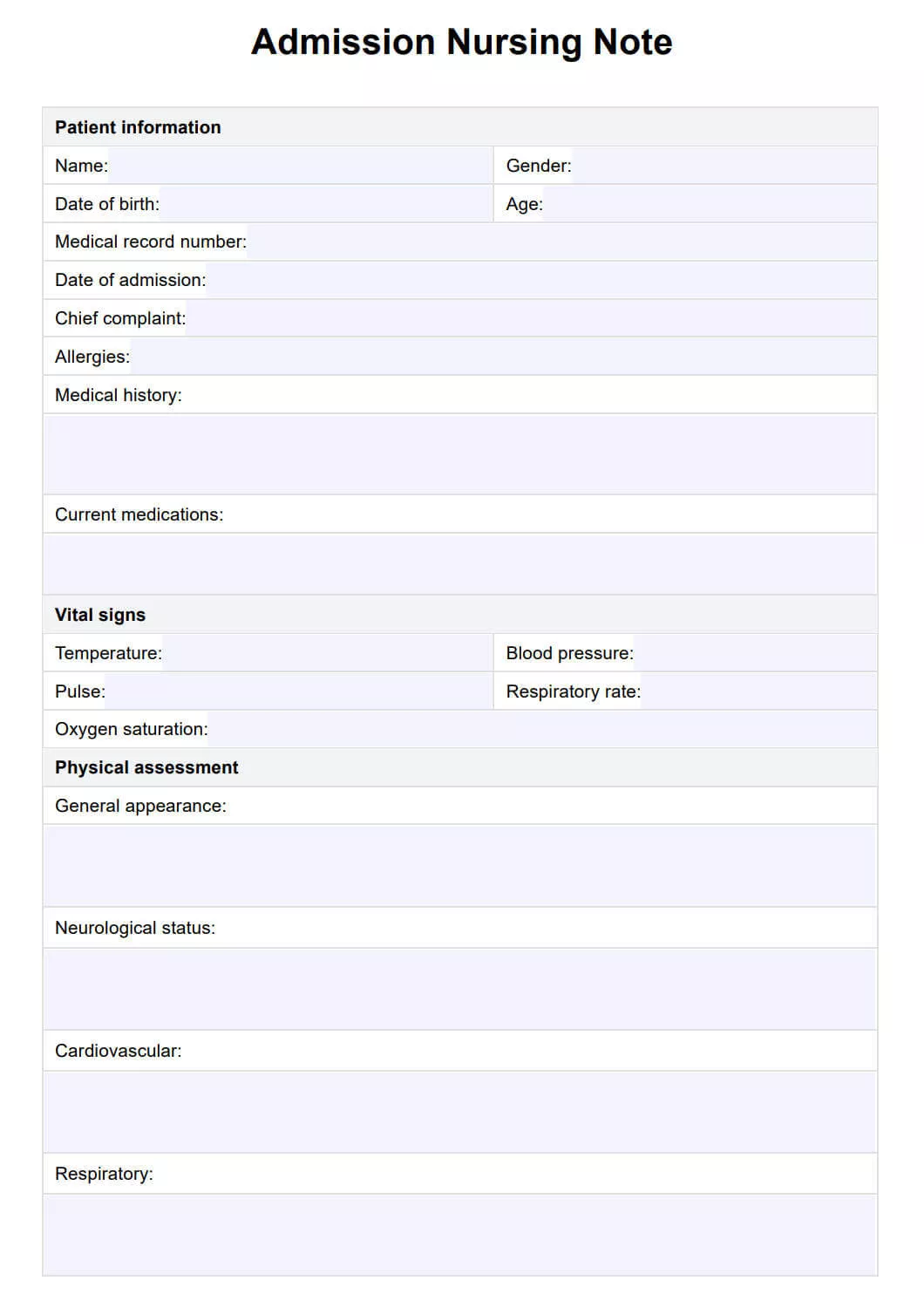 10 Free Nursing Notes Examples in PDF to Download | [Official] UPDF