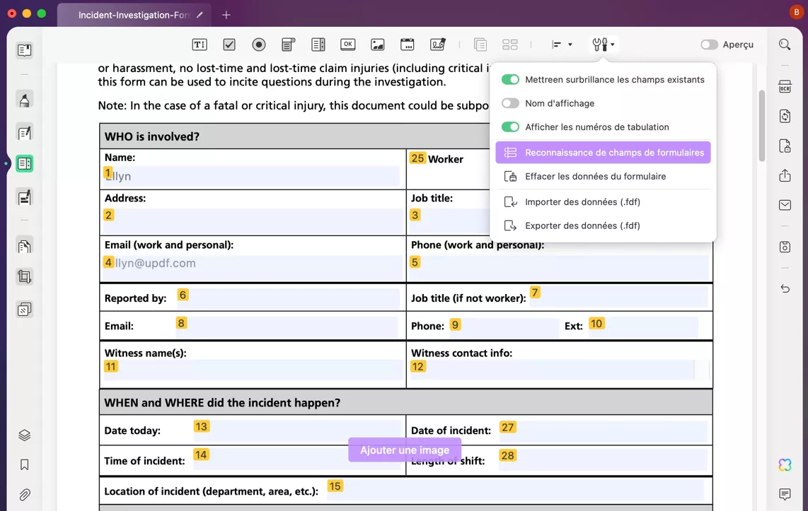 Comment créer un PDF remplissable sur Mac ? | UPDF