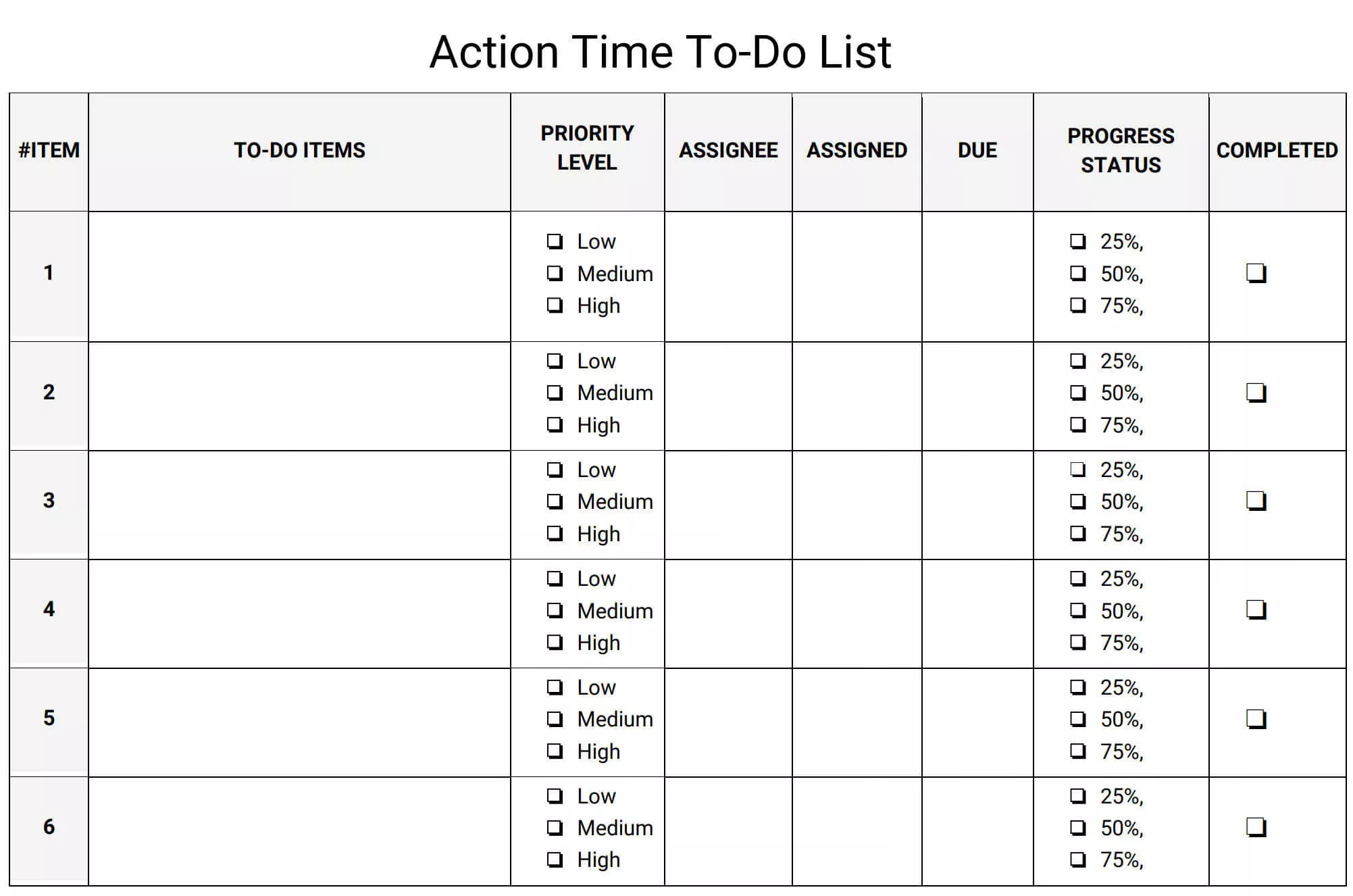 5 PDF Checklist Form Templates to Free Download | UPDF