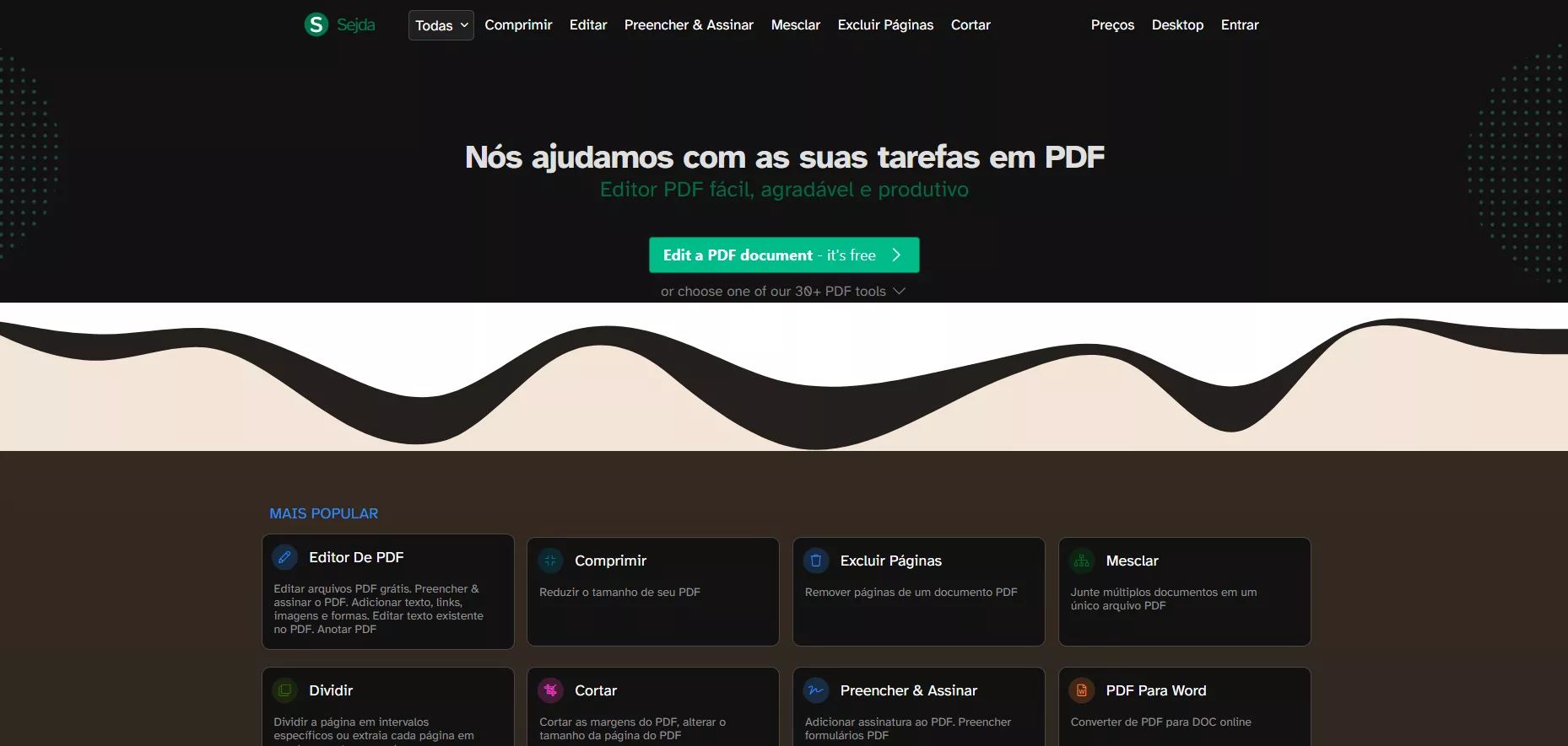 A melhor forma de organizar documentos: Sejda Split PDF - UPDF